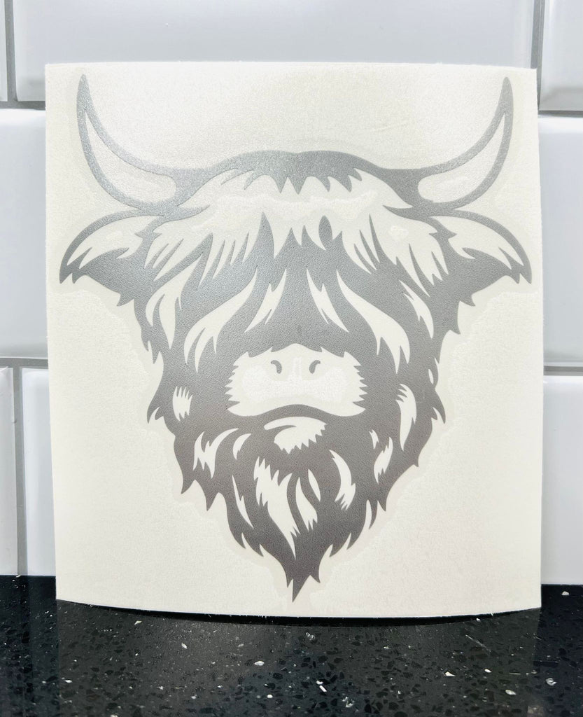 Highland Cow Decal Cute Scottish Cow Vinyl Sticker Farmhouse Boho Coun ...