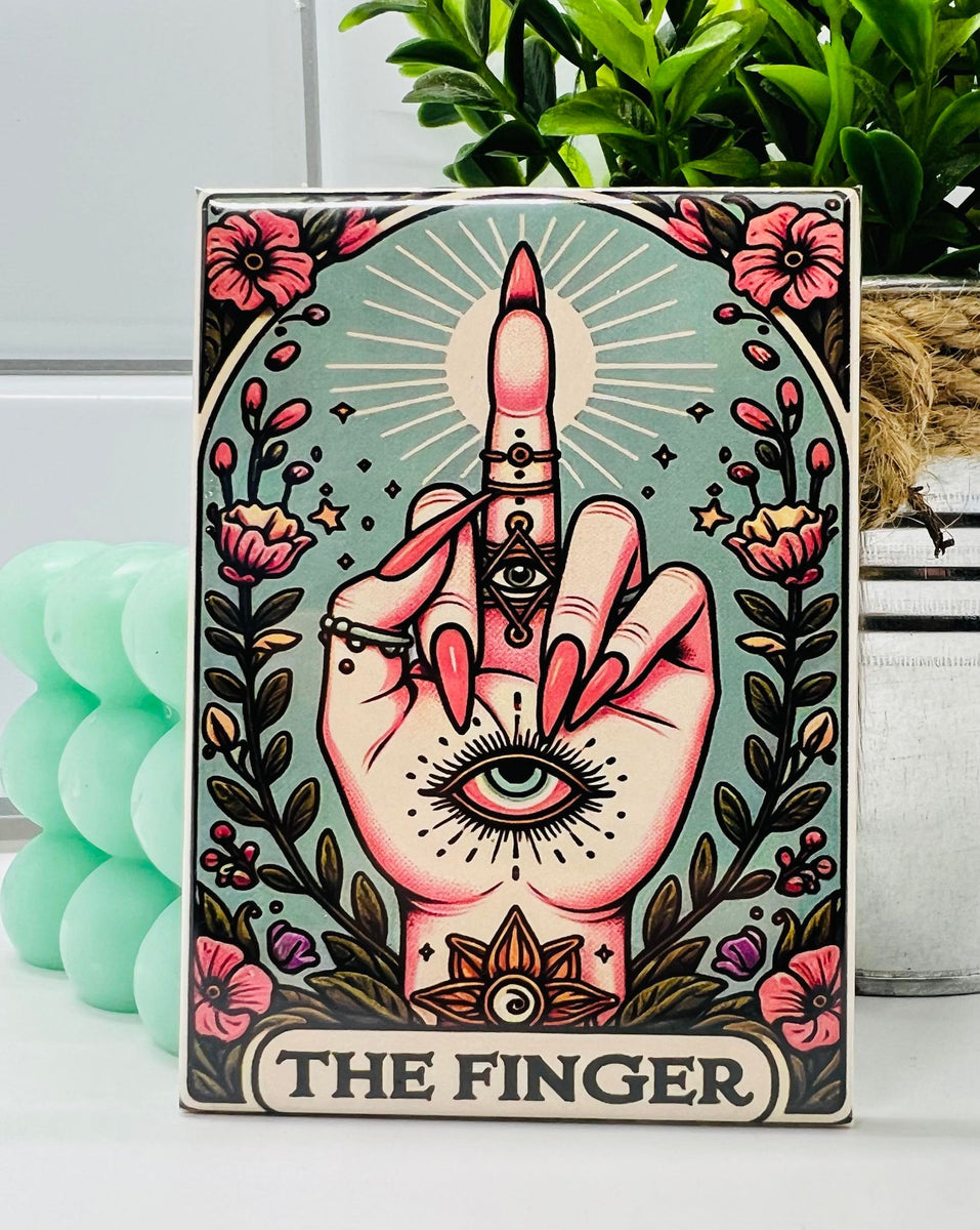 The Finger Tarot Rectangle Fridge Magnet 2.5" x 3.5" – Mystery Decals ...